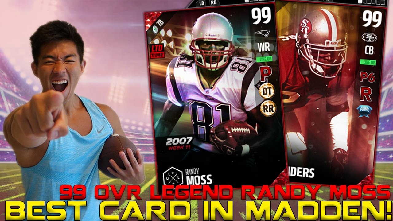 BEST CARD IN MADDEN! 99 OVR RANDY MOSS! MADDEN 17 ULTIMATE TEAM - YouTube