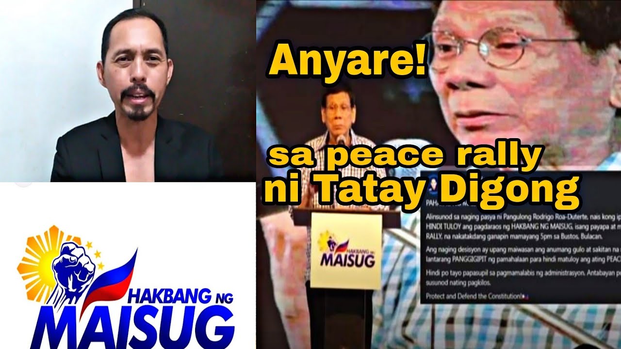 Hakbang ng Maisug Peace Rally Kinansela - YouTube