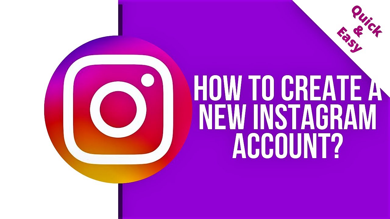 How to create a new Instagram account? - YouTube