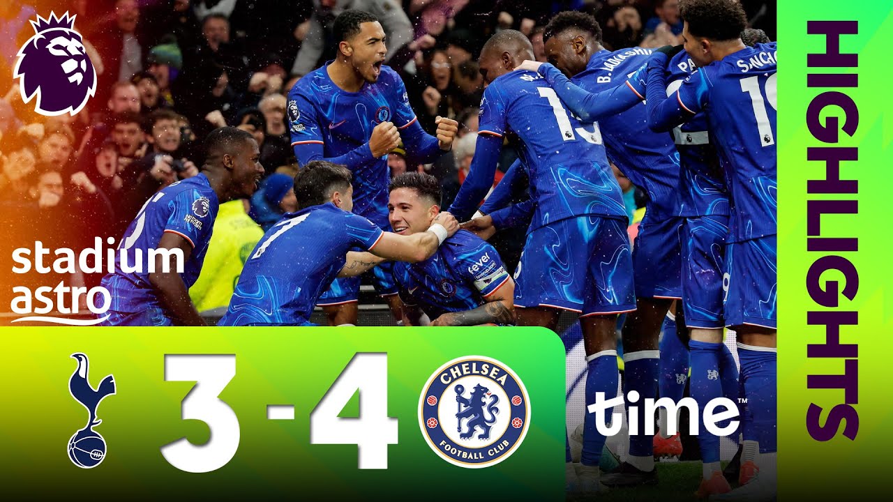 Tottenham Hotspur 3 - 4 Chelsea | 2024/25 Premier League Highlights | # ...