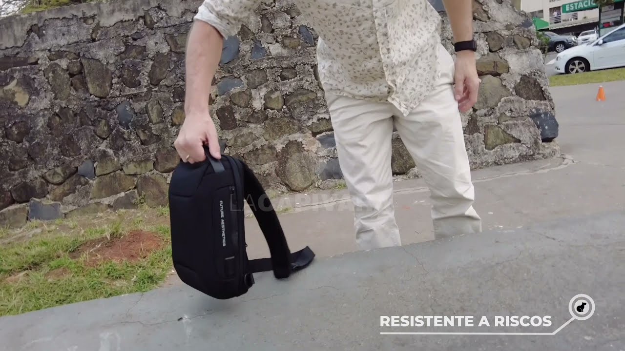 Capi Bag - Mochila Compacta Resistente a Água Anti Furto com USB 3.0 ...
