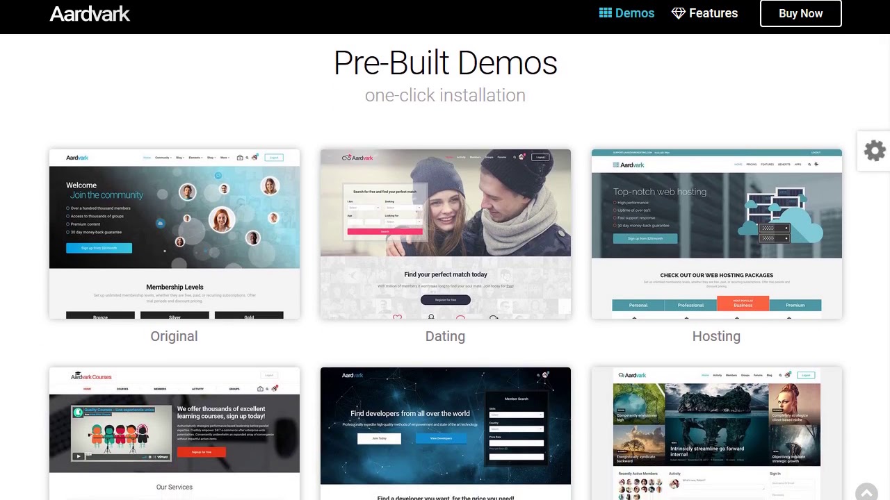 Aardvark - BuddyPress, Membership and Community Theme - YouTube