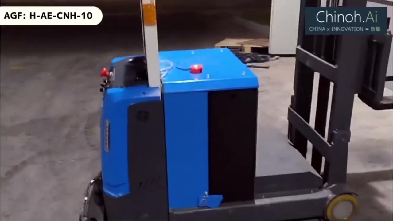 自動棚搬送ロボットAGF、リフトアップ型フォーク（田の字）H-AE-CNH-10 - YouTube