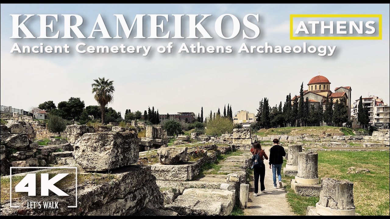 Kerameikos Ancient Cemetery of Athens 4K Virtual Walk2022 | Greece ...