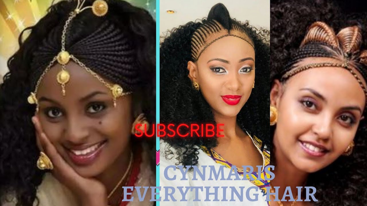 Beautiful traditional Ethiopian hairstyles - YouTube