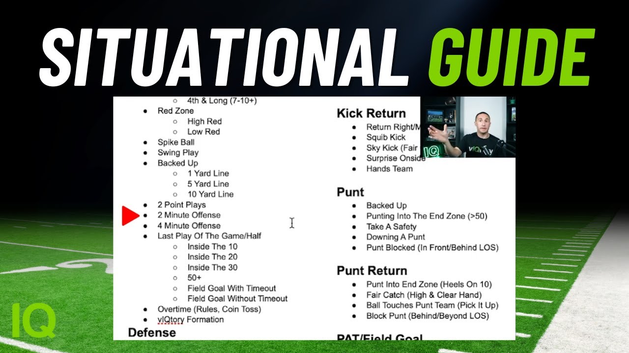 Situational Football Guide For Coaches - YouTube