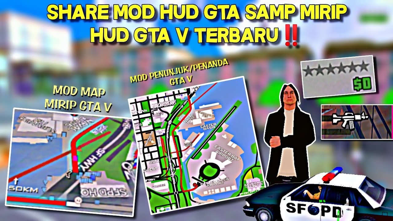 MOD HUD & RADAR GTA SAMP MIRIP GTA V DI GTA SAMP || GTA SAMP TERBARU ...