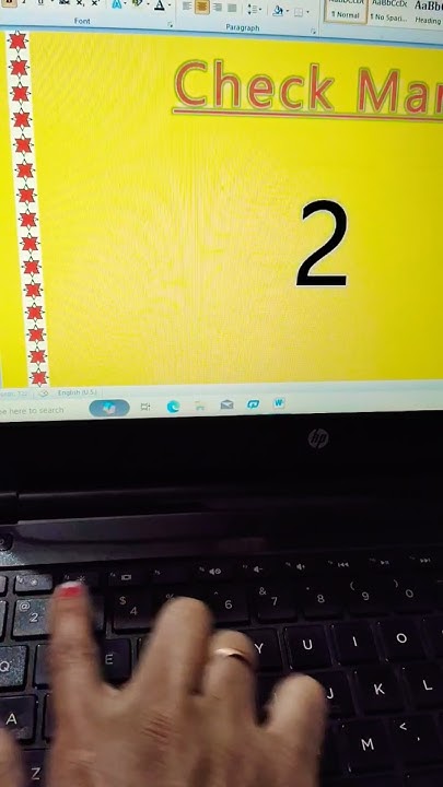 Ms Word Symbol || Check mark Unicode #shorts #trending - YouTube