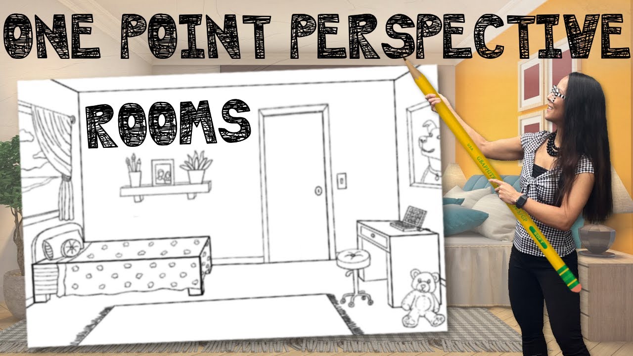 How to Draw a One Point Perspective Room - YouTube