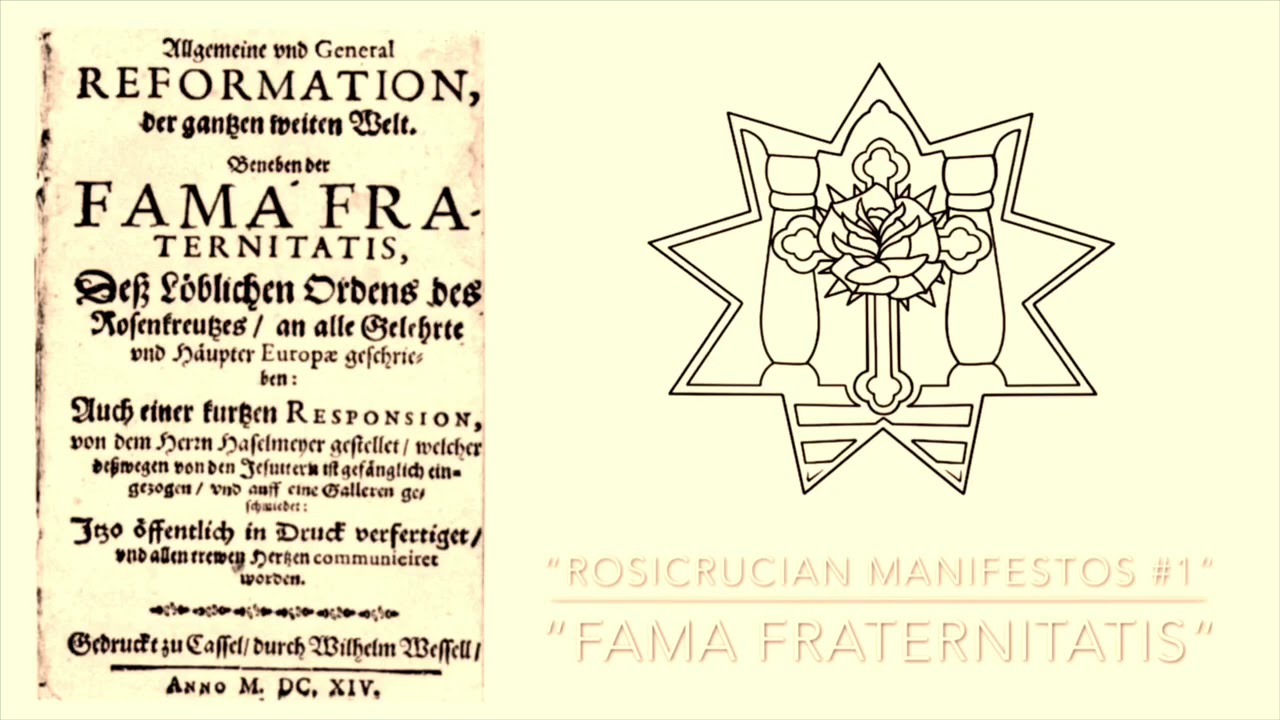 Fama Fraternitatis (Rosicrucian Manifesto #1) - YouTube