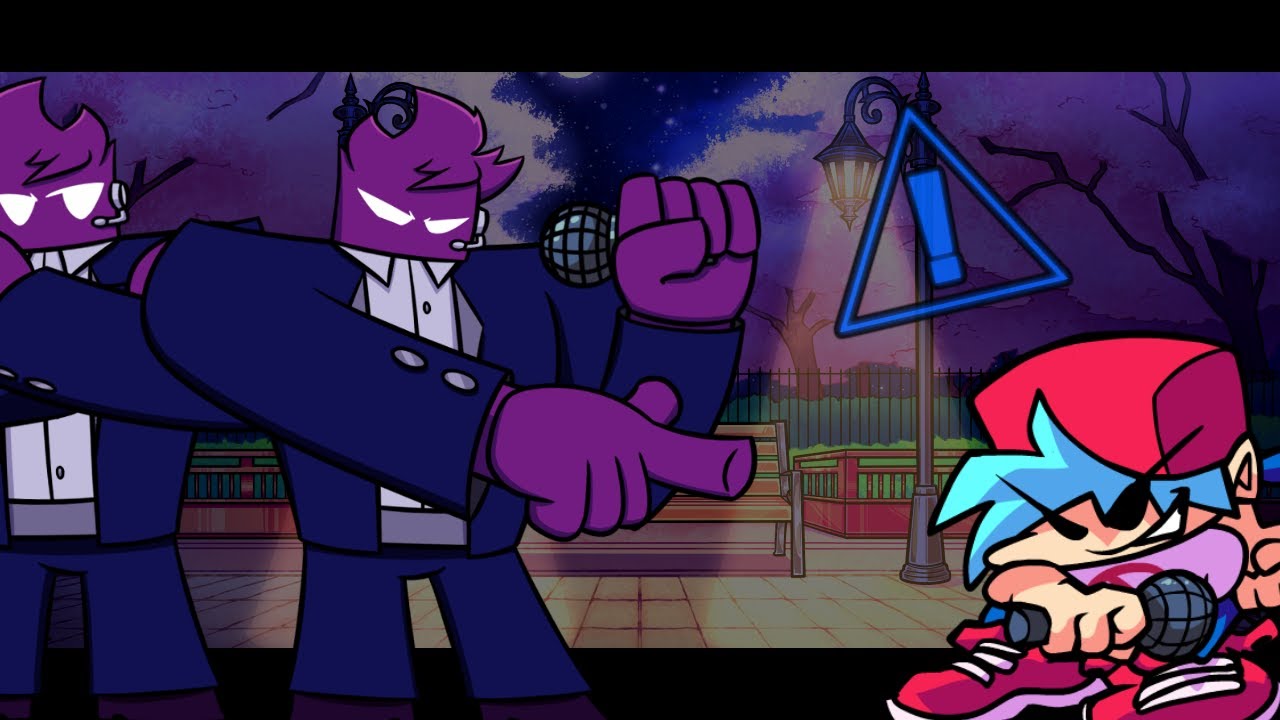 Security but bf fights back (FNF mod) - YouTube