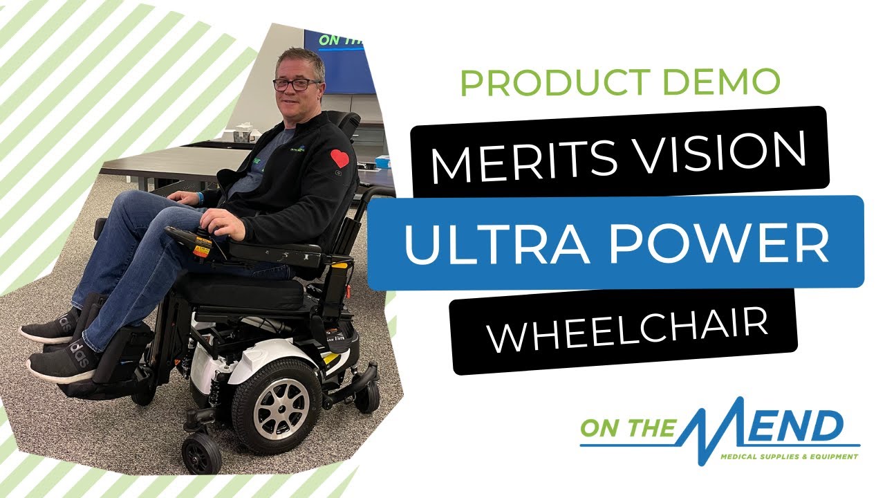 Product Demo: Merits Vision Ultra Power Wheelchair - YouTube