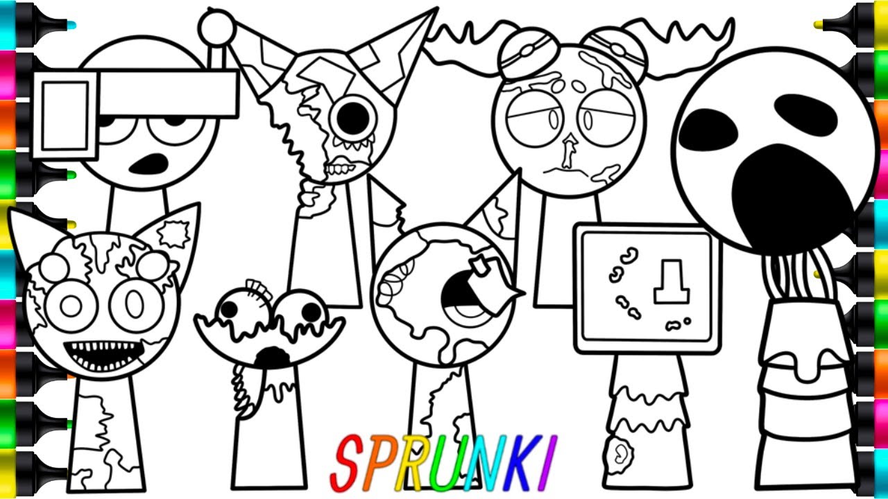 Sprunki New Coloring Pages / How to color Incredibox Sprunki OC (real ...