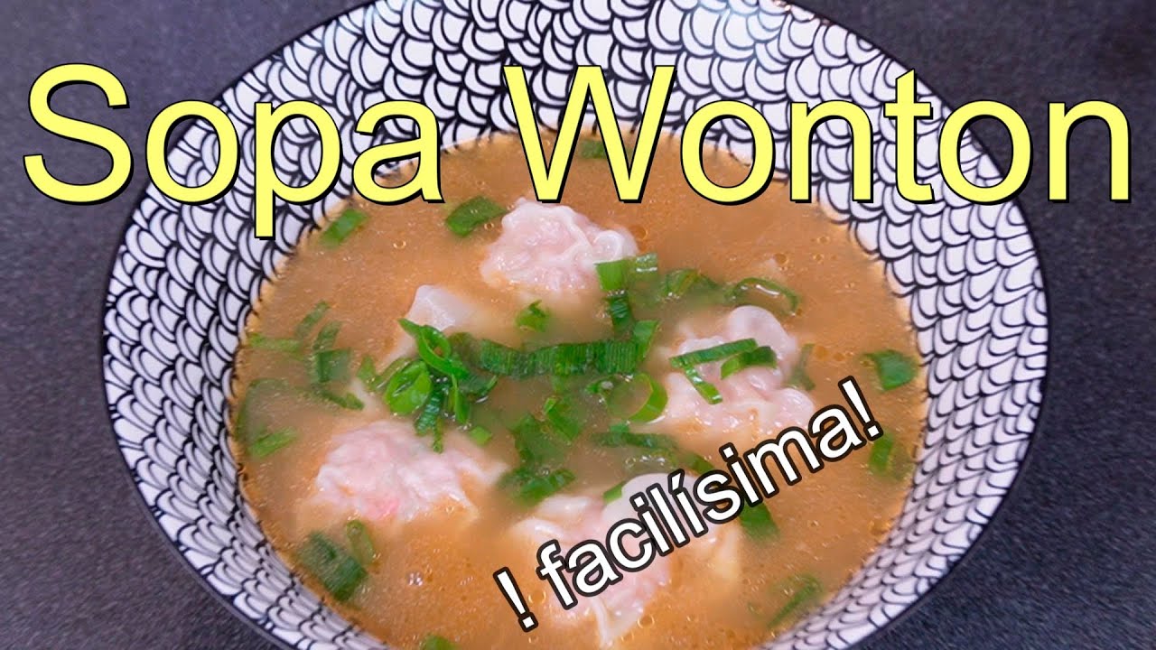Sopa Wonton, Wanton ó Wantan .Receta Casera Muy Fácil y Deliciosa ...