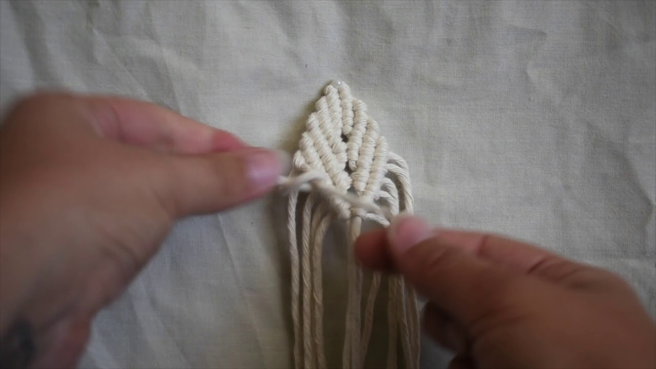 Macrame Flower Tutorial - YouTube