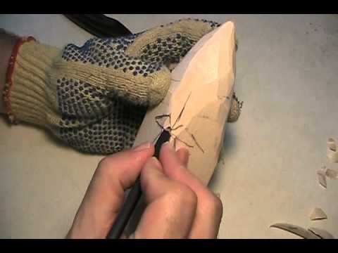 Carving the Indian Corn part 1 - YouTube