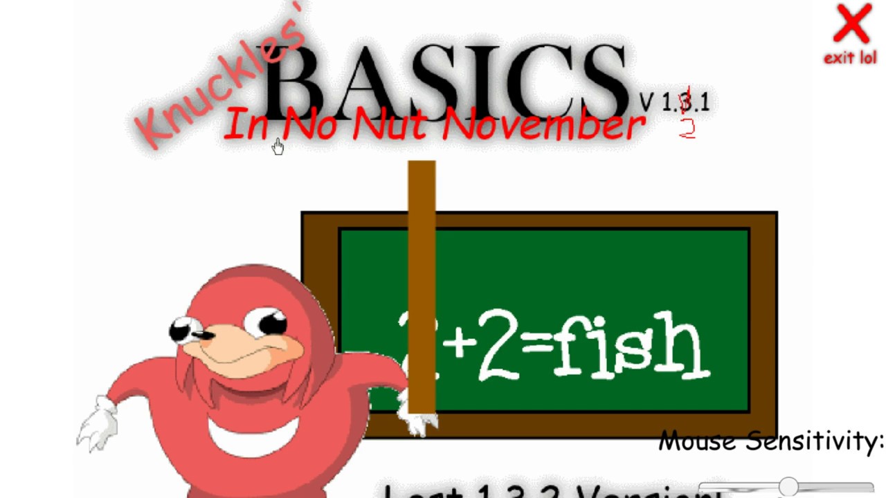 Knuckles Dead Memes Basics Mod [Regular Ending] - YouTube