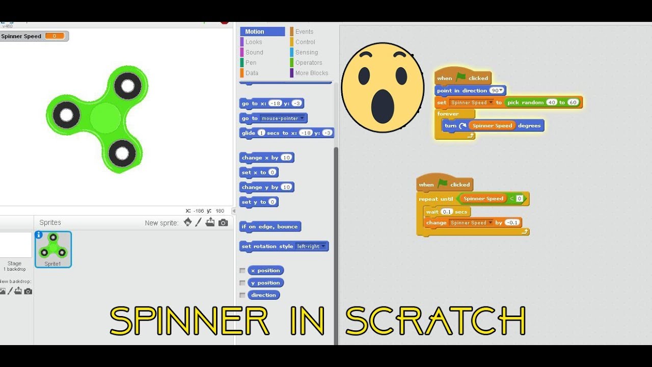 Trying Spinner In Scratch !! See What happened ?! - YouTube