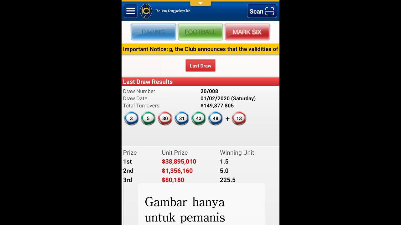 Mark six Hong Kong Undian lottery HK$100,000,000 - YouTube