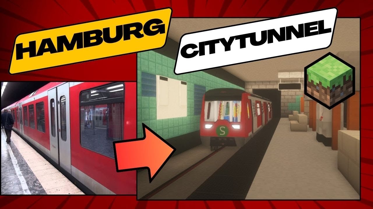 Citytunnel Hamburg in Minecraft (Projekt Folge 25) - YouTube