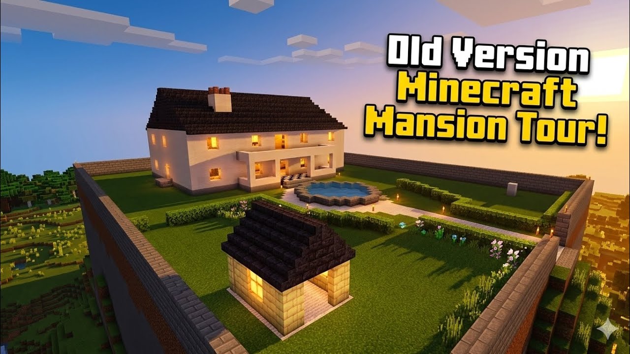 Old Version Minecraft Mansion Tour! 🏰 Nostalgic Build #minecraft # ...