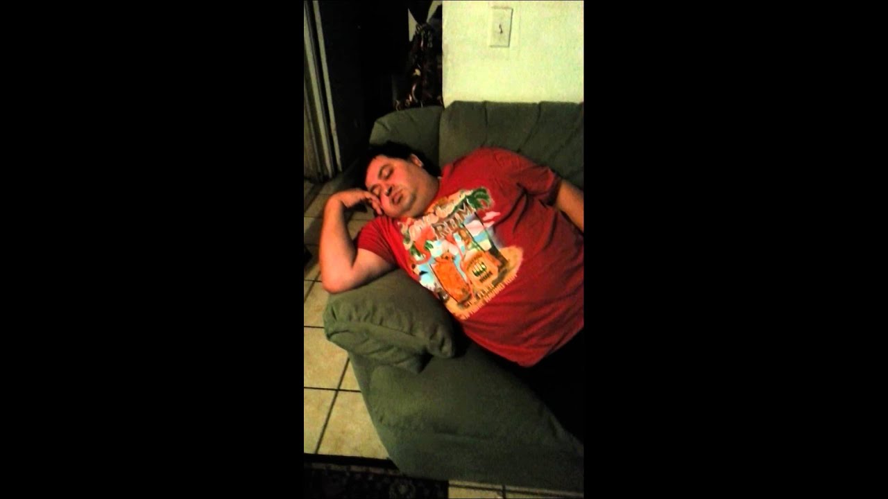 Fat guy snoring - YouTube