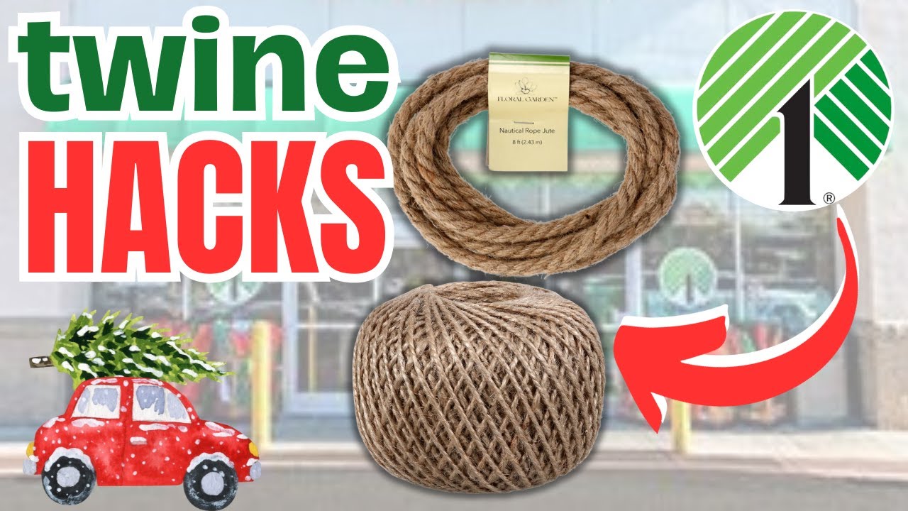 The HOTTEST 🔥 Christmas DIY Crafts Using TWINE | Dollar Tree Christmas ...