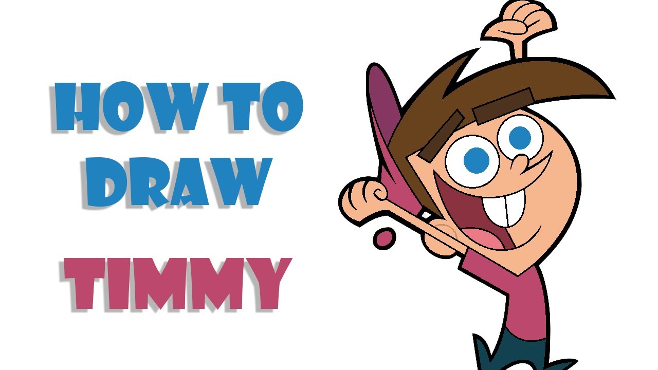 How to Draw Timmy Turner | Fairy Odd Parents - YouTube