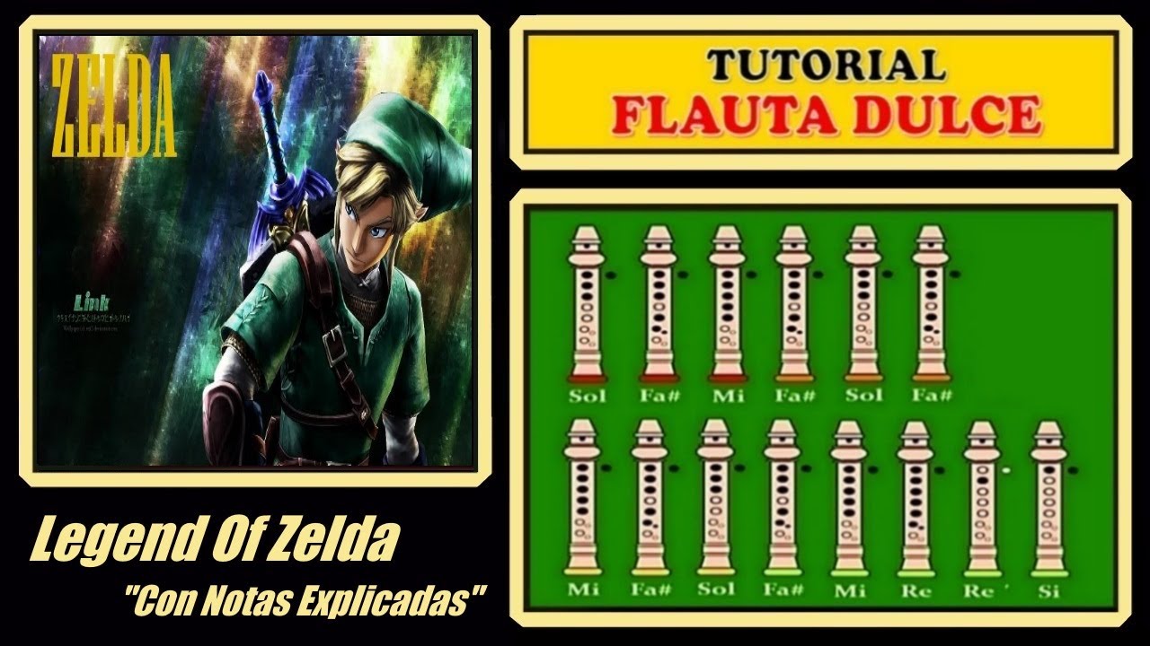Legend of Zelda en Flauta Dulce "Con Notas Explicadas" - YouTube
