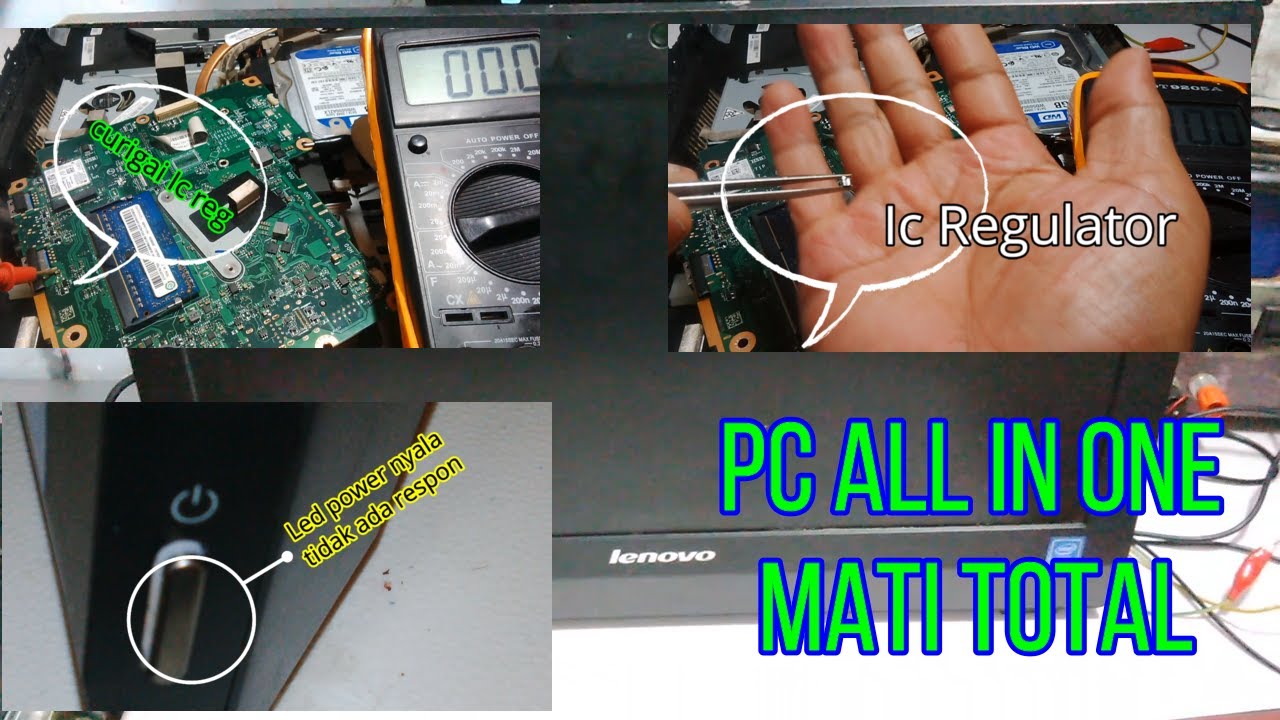 Cara memperbaiki Pc all in one mati total - AREA HOBI - YouTube