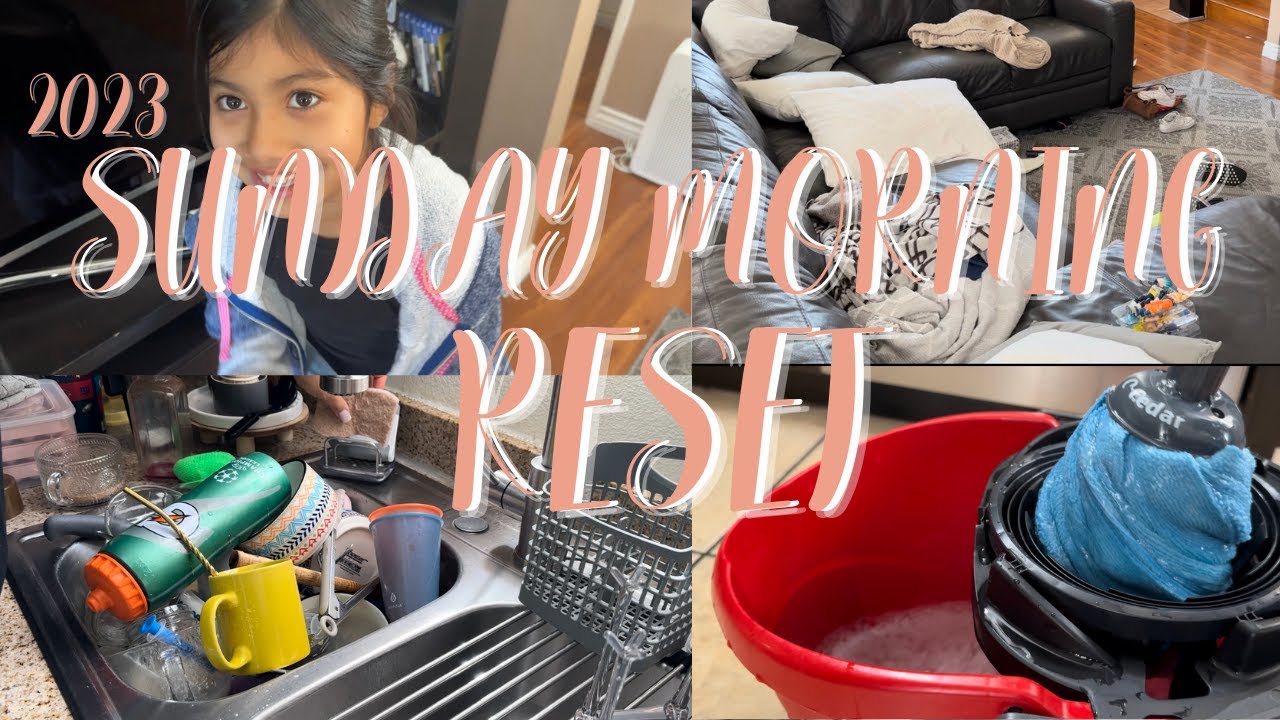 MESSY HOUSE CLEANING MOTIVATION | REAL LIFE CLEAN WITH ME 2023 | SUNDAY ...