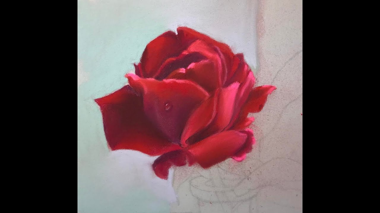Red Rose in Pastel - YouTube