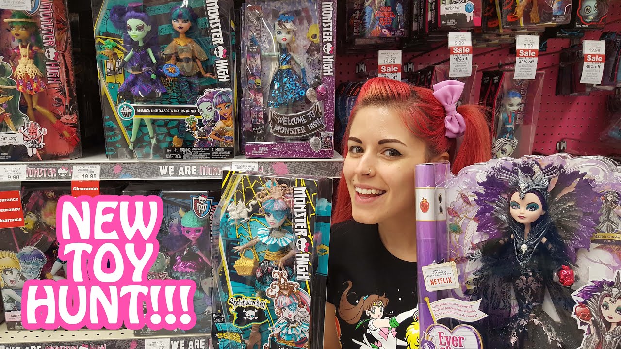 Toy Hunting NEW Monster High, Pokemon, Betty Spaghetty and More - YouTube