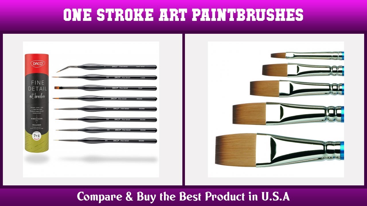 Top 10 One-Stroke Art Paintbrushes to buy in USA 2021 | Price & Review ...