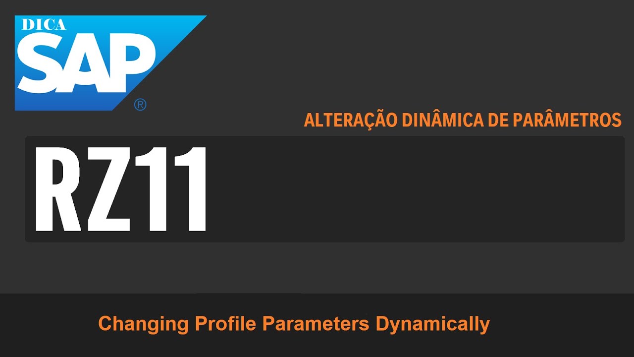 RZ11 - Alteração dinâmica de parâmetros | Changing Profile Parameters ...