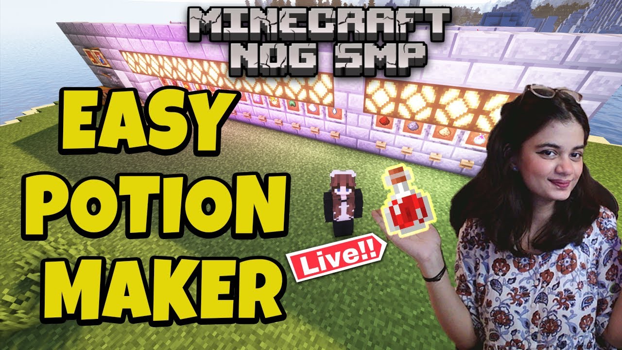 MAKING THE ULTIMATE POTION MAKER IN NOG SMP | MINECRAFT HYPIXEL INDIA ...