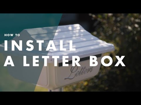 How To Install A Letterbox | Bunnings Warehouse - YouTube