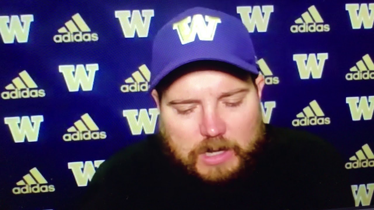 Husky OL coach Scott Huff on Jaxson Kirkland slimming down - YouTube