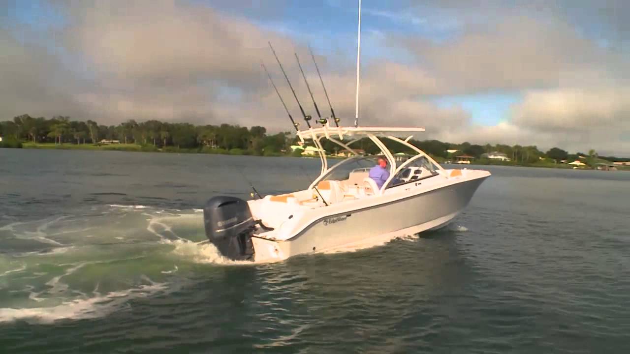 EdgeWater Power Boats - 245 CX Running Shots - YouTube