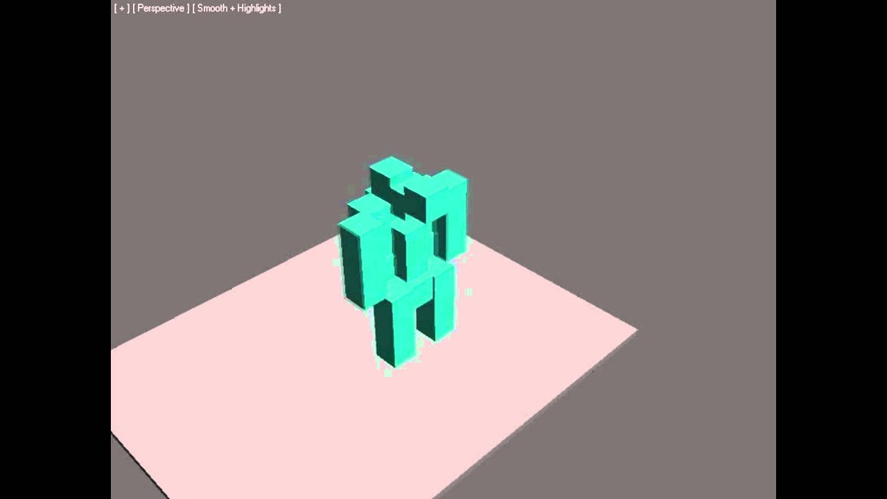 3Ds Max Transforming Cube Bot (Test) - YouTube