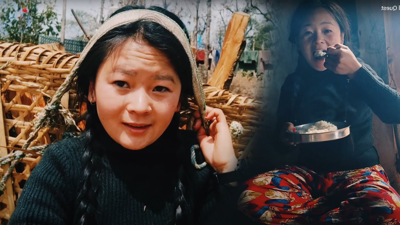 Carrying firewood With my sister & Eat rice with milk | Samita Rai ...