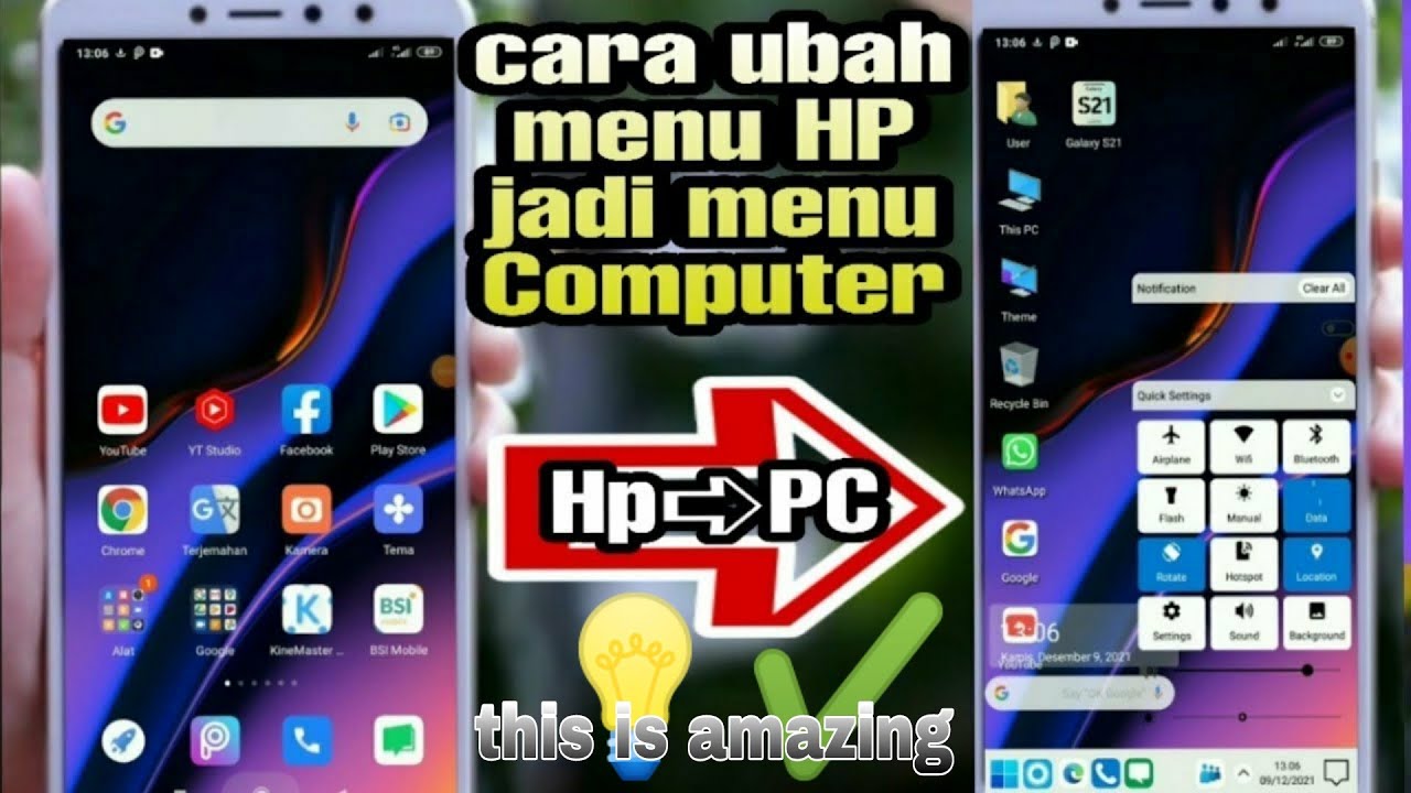 Cara Mengubah Menu Hp Menjadi Menu Computer Bisa Di Semua Hp Android ...