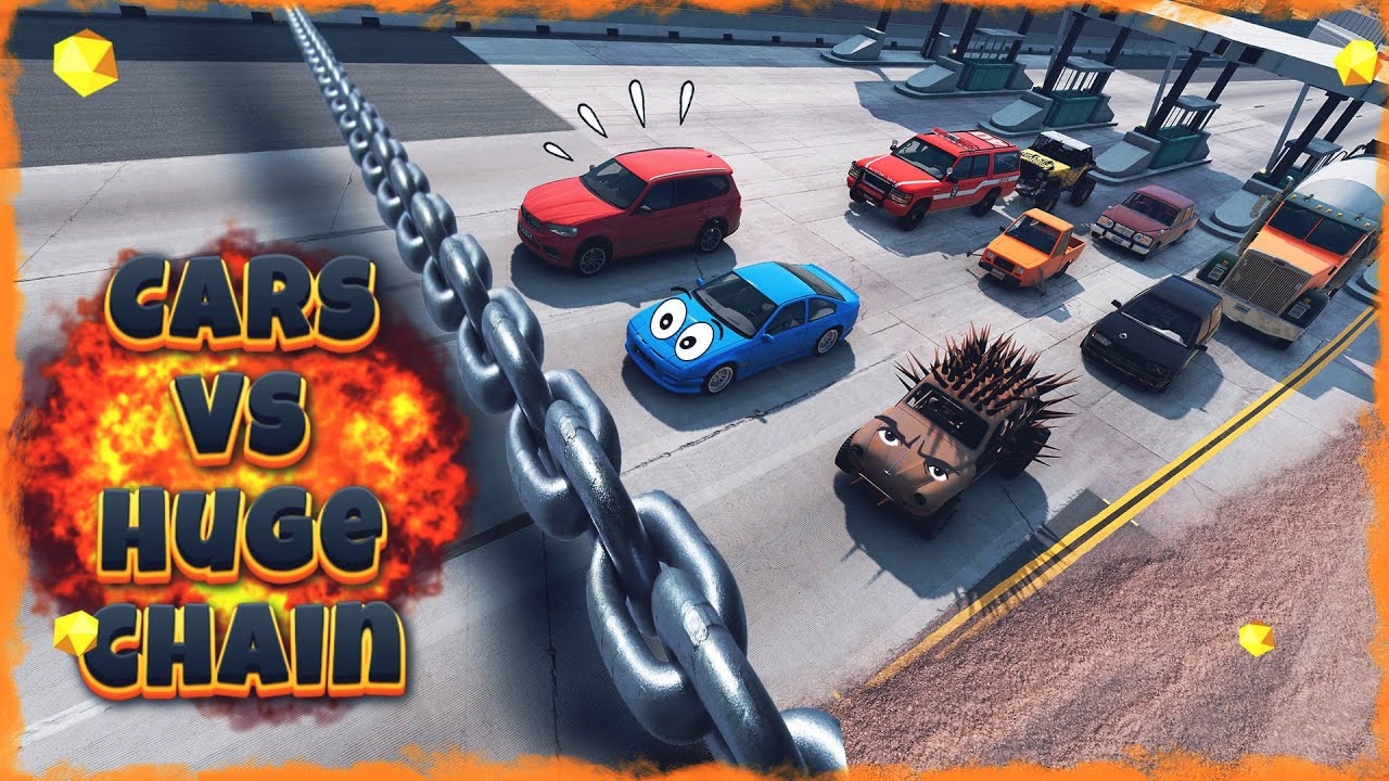 CARS VS HUGE CHAIN - YouTube