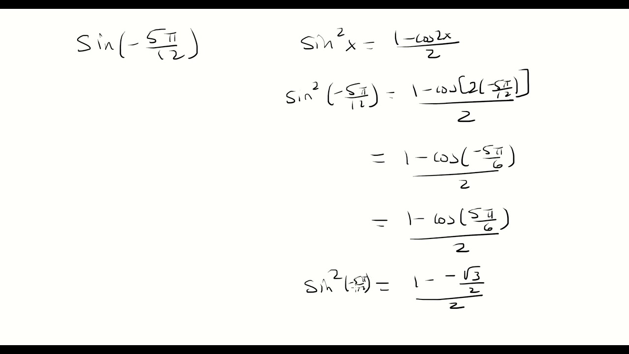 Evaluate Sin 5pi 12 YouTube Evaluate Sin 5pi 12 YouTube