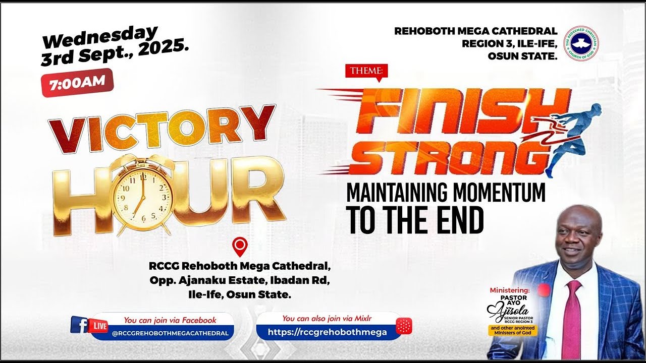 VICTORY HOUR|| FINIDHING STRONG MAINTAINING MOMENTUM TO THE END ...
