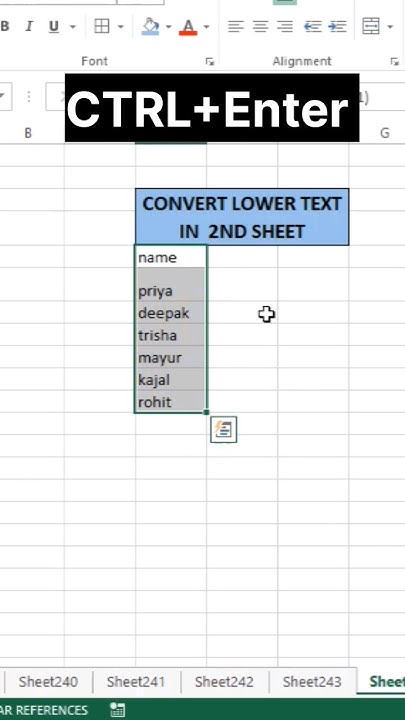 excellent Excel formula | lower | upper | #shortvideo #computertricks #trendingshorts # ...