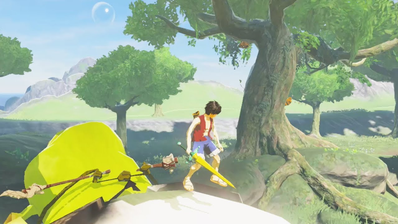 Golden Master Sword Vs Shrek in Zelda Breath of the Wild - YouTube