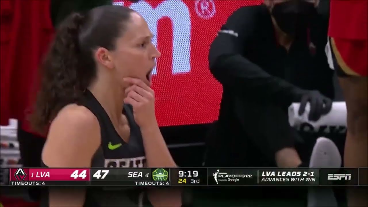 Sue Bird Elbowed In The Jaw By Kelsey Plum | WNBA Playoffs, Seattle Storm vs Las Vegas Aces # ...