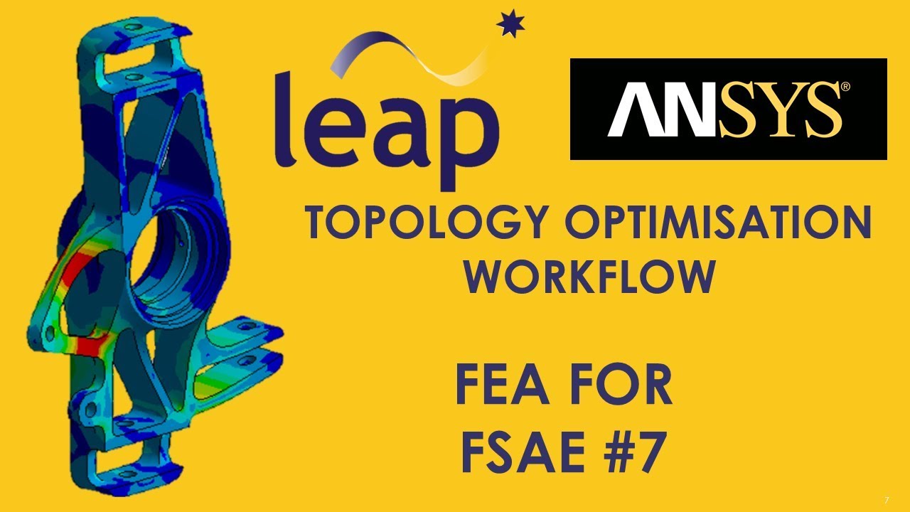 FEA for FSAE #7 ANSYS TOPOLOGY OPTIMISATION WORKFLOW - YouTube