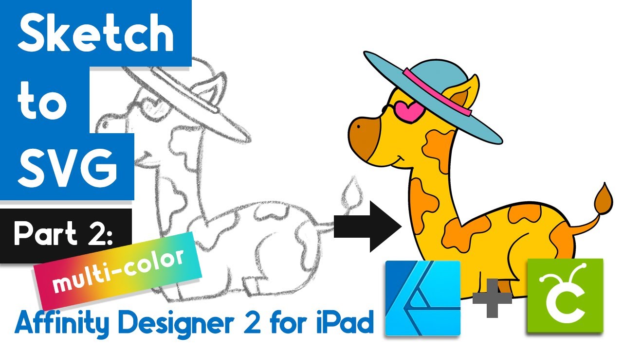 Create a Multi-Color SVG in Affinity Designer 2 on iPad for Cricut ...
